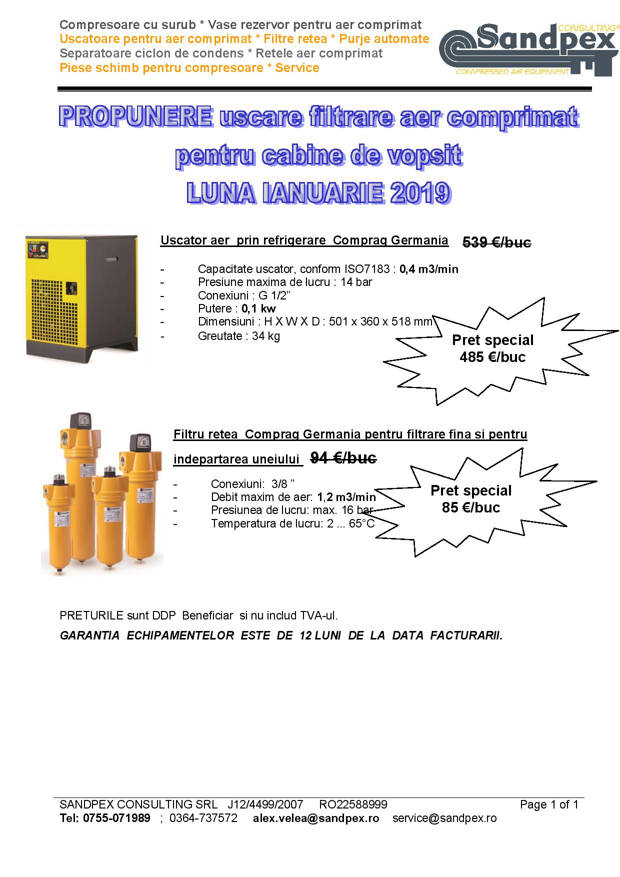 Aer comprimat pentru cabina ta de vopsit - Sandpex Compresoare